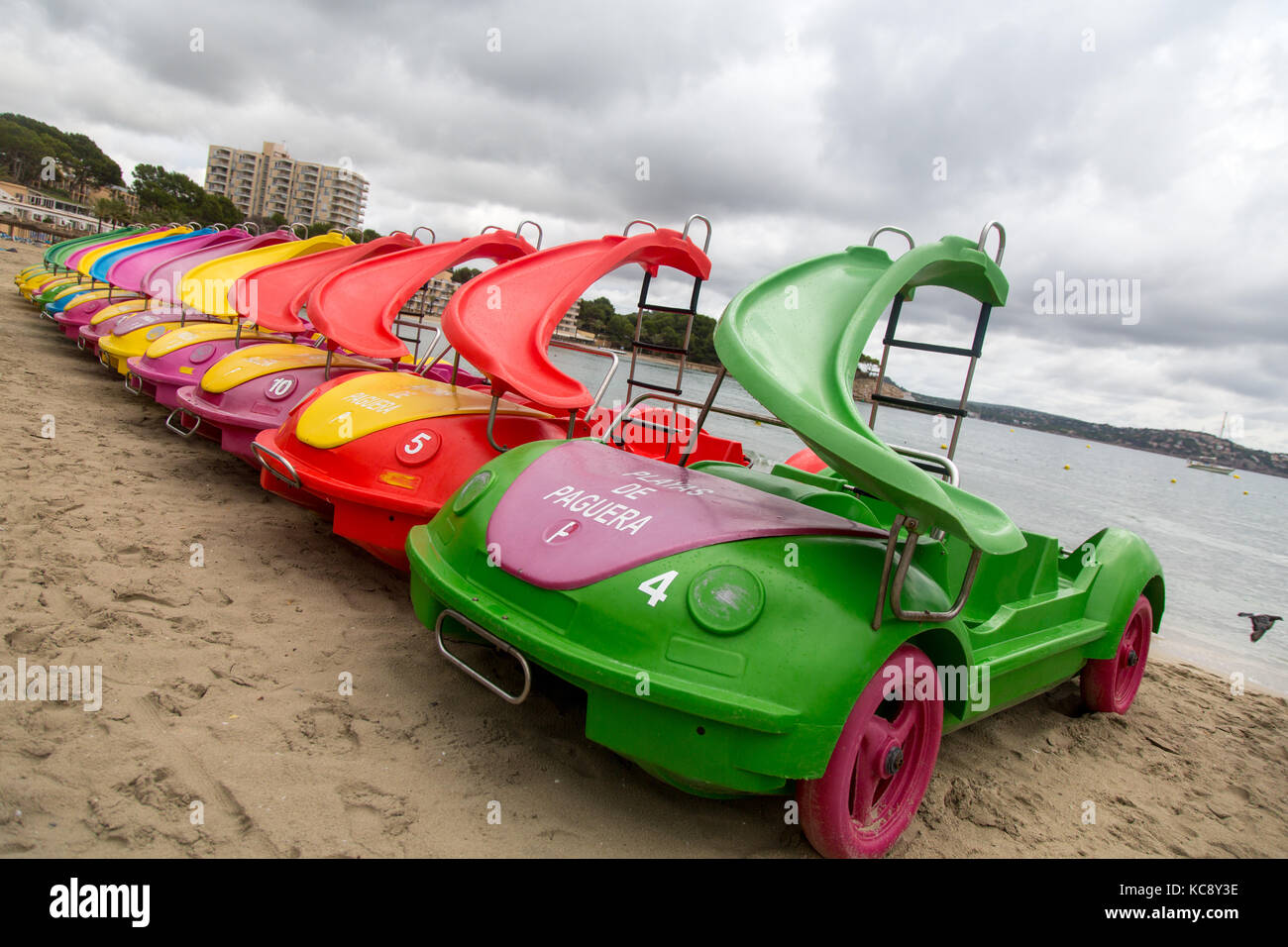 Funny Watercars at the beach of mallorca Stock Photo - Alamy