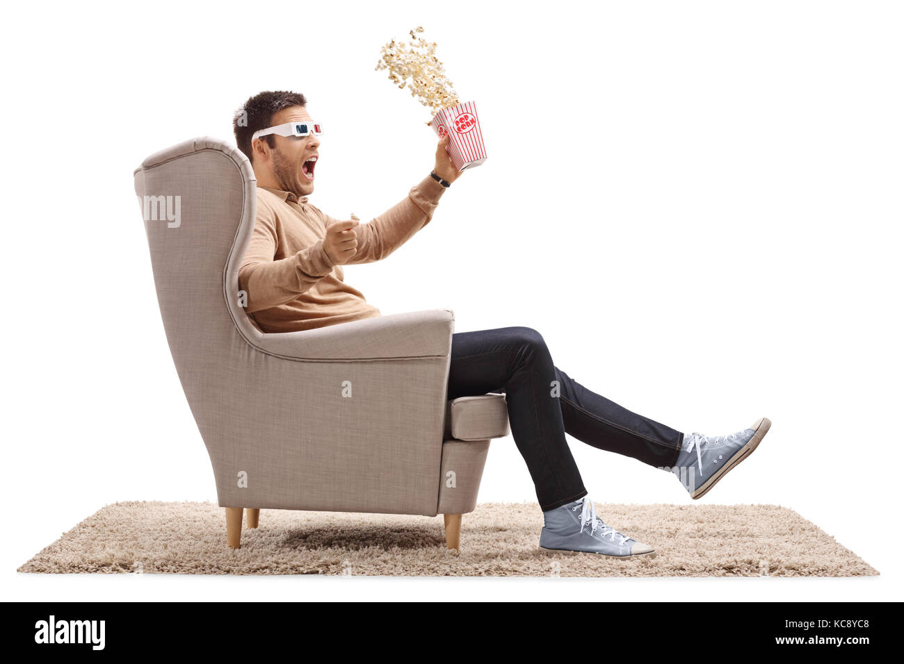 Shocked guy in casual Cut Out Stock Images & Pictures - Alamy