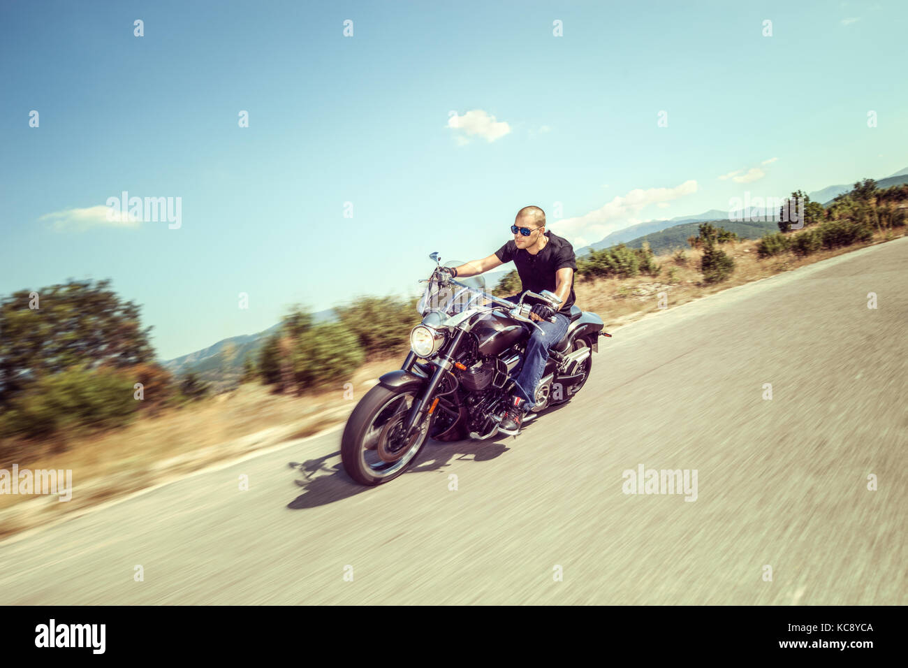 Man on open road hi-res stock photography and images - Alamy
