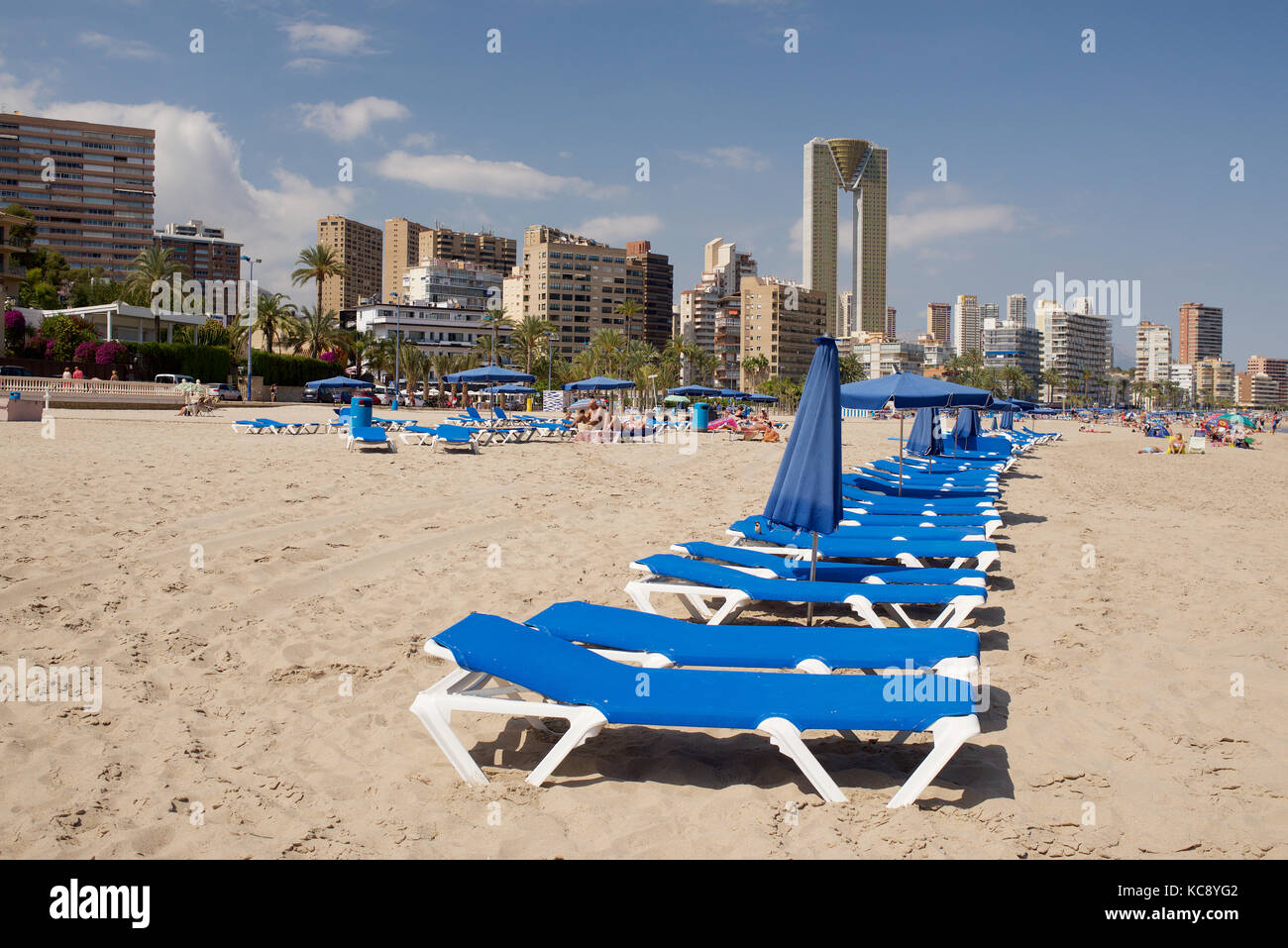 The beach at Benidorm, Spain Stock Photo - Alamy