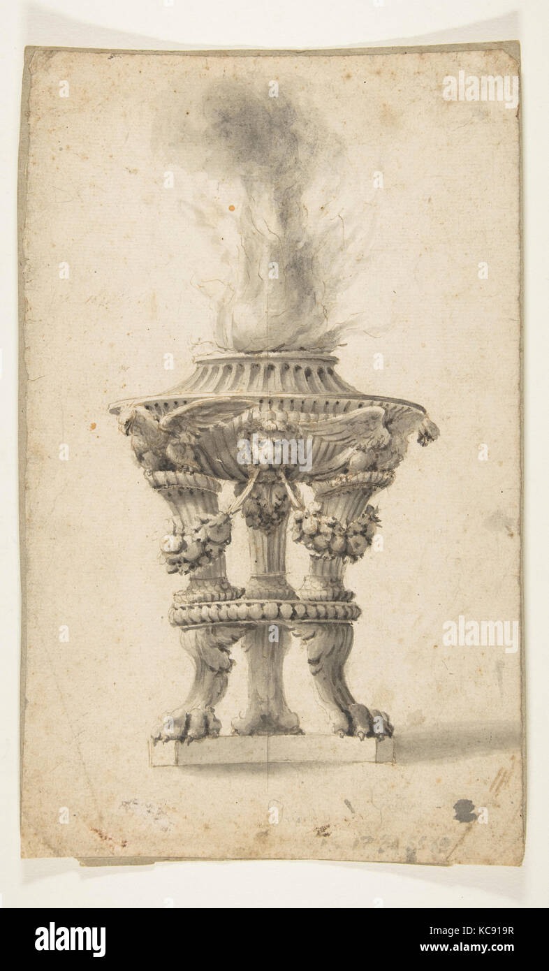 Study of a Fire Urn, Attributed to Anonymous, French, 18th century, ca ...