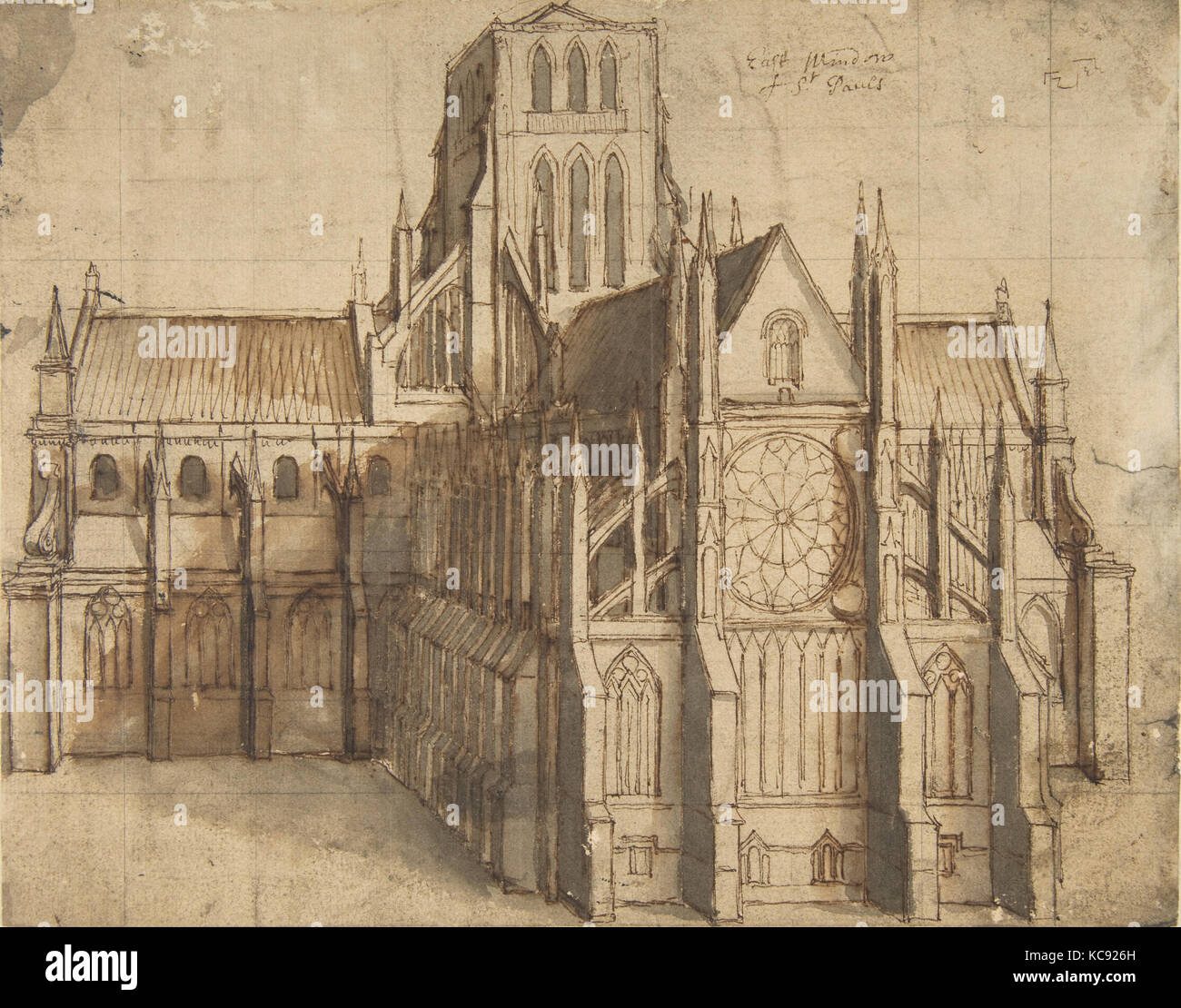 Old st paul's cathedral london hi-res stock photography and images - Alamy