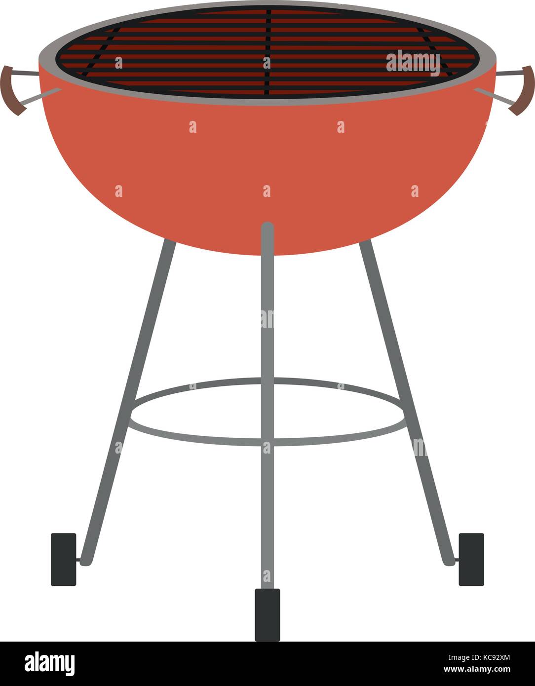 bbq grill front view colorful silhouette Stock Vector Image & Art - Alamy