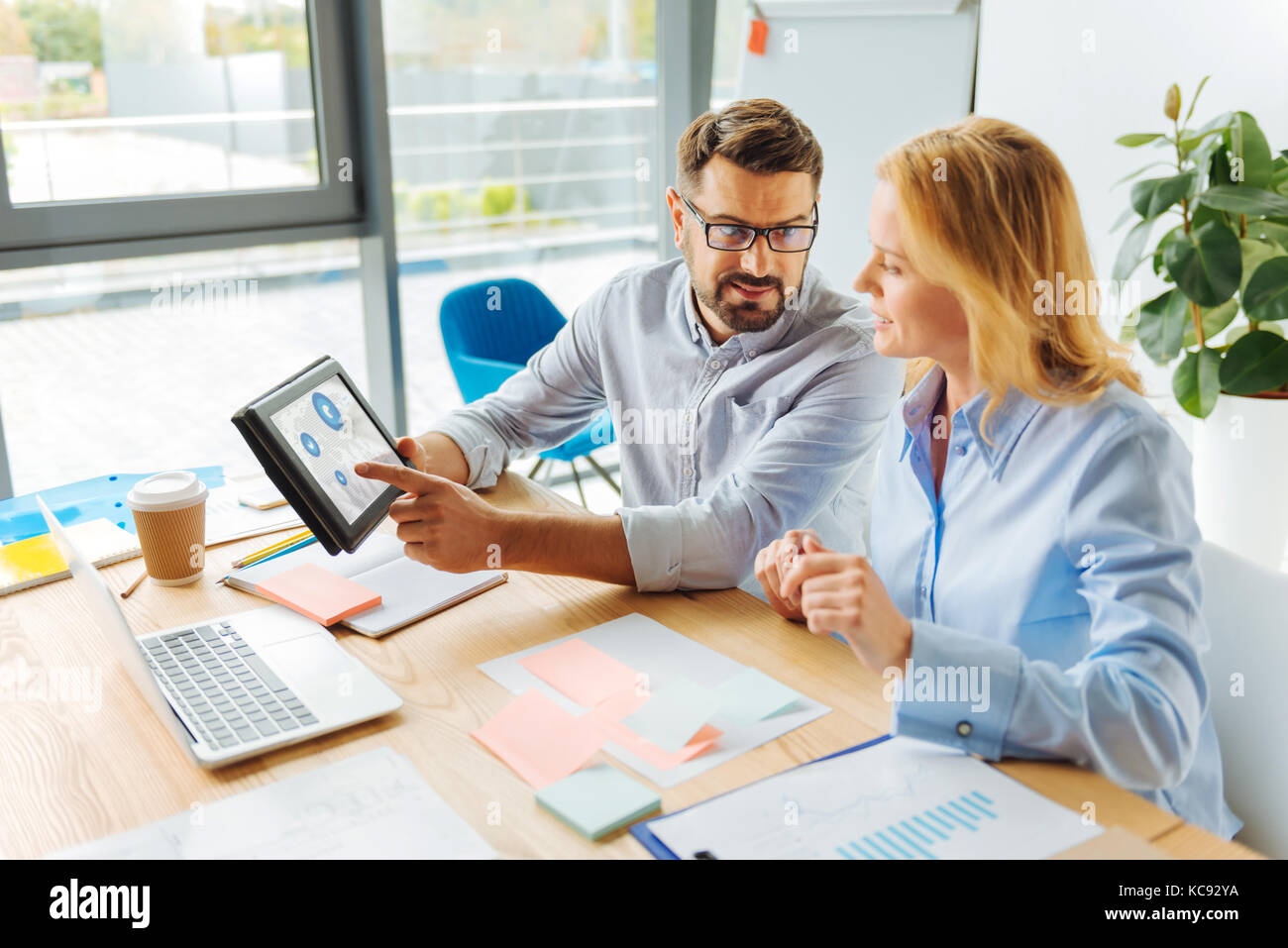 Attentive female listening to her partner Stock Photo - Alamy