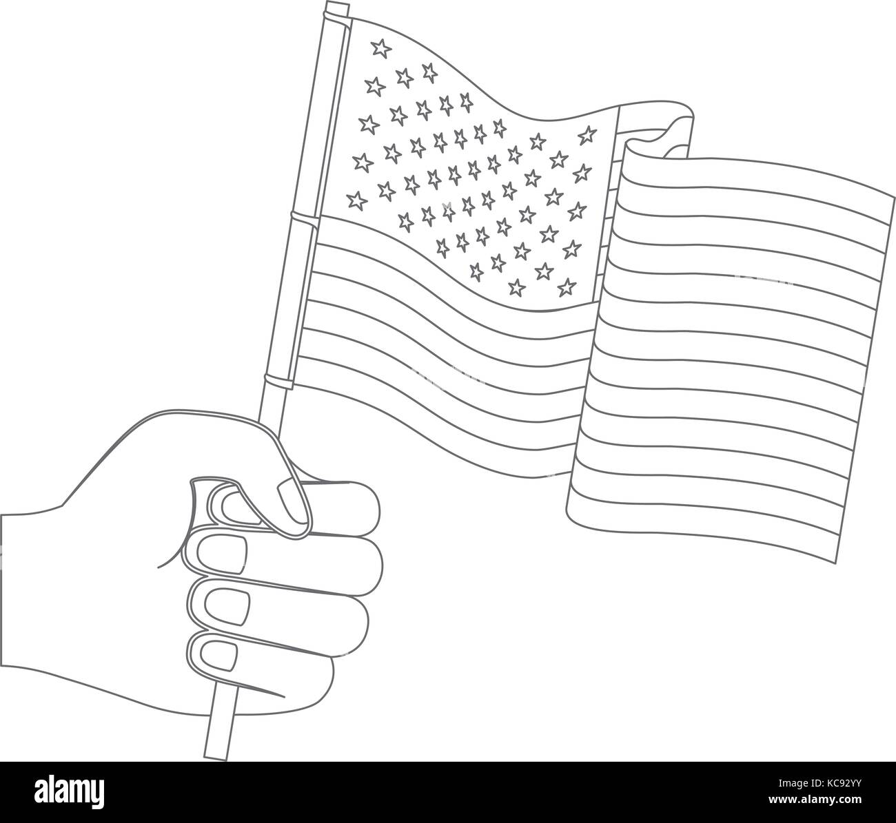 Vintage badge hand holding Stock Vector Images - Alamy