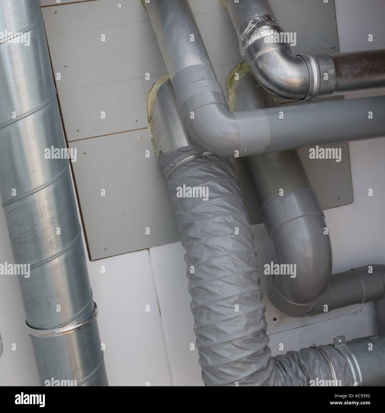 Pipe system in a house in the Netherlands Stock Photo - Alamy