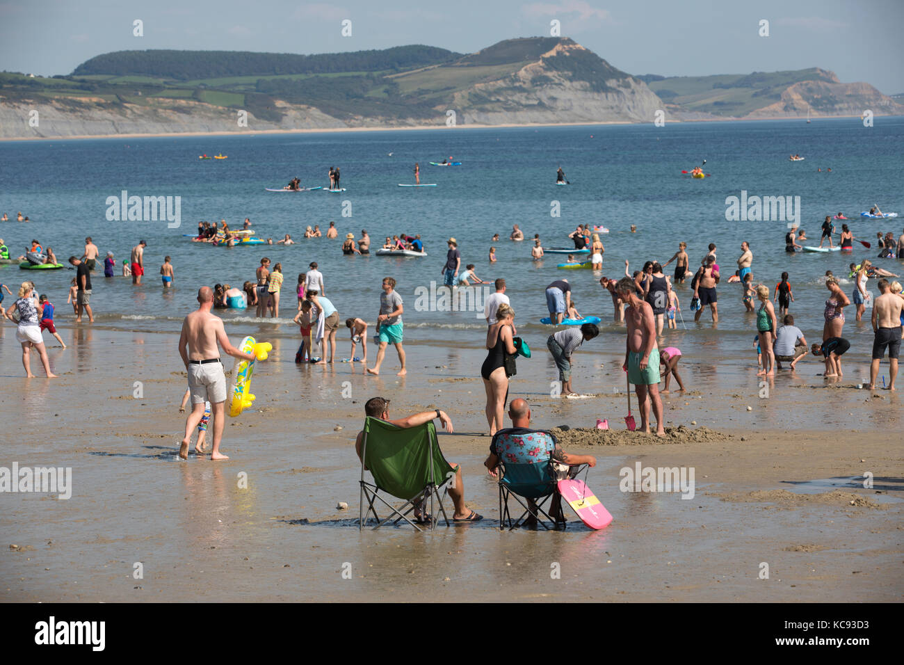 Lyme Regis, ancient town featured in the Domesday Book, with historical ...