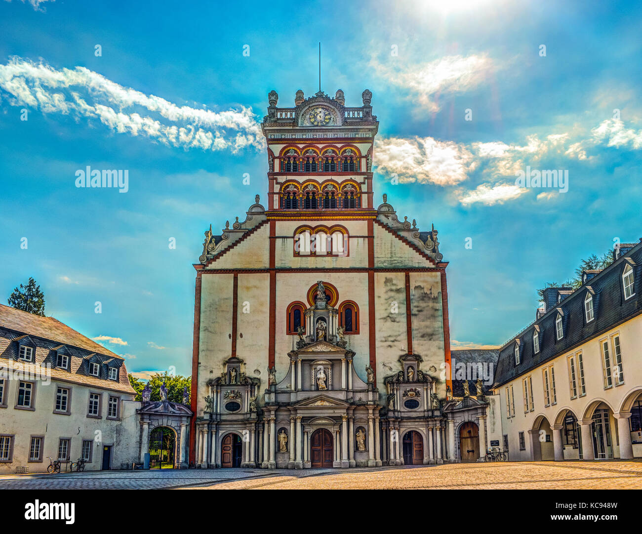 Famous St. Matthias' Abbey or Benediktinerabtei St. Matthias in Trier ...