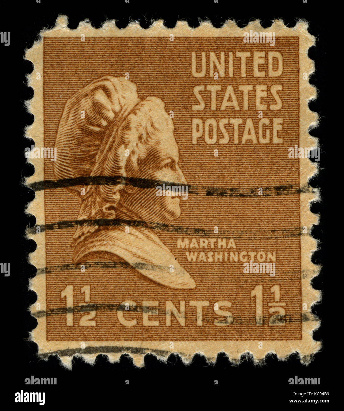 USA - CIRCA 1948: A stamp printed in USA shows portrait Martha ...