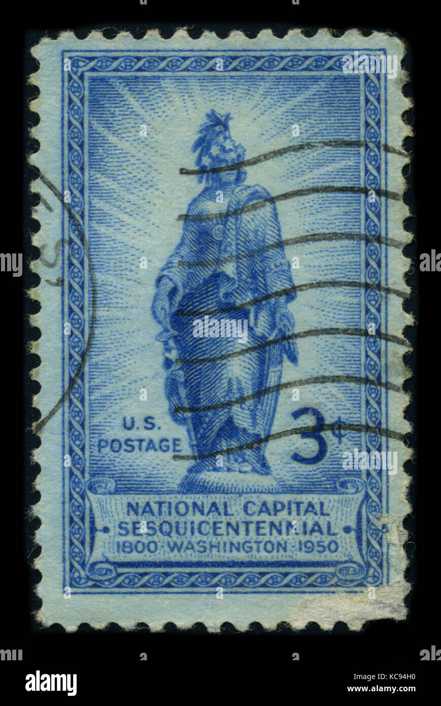 USA - CIRCA 1950: A stamp printed in USA shows image of the dedicated ...
