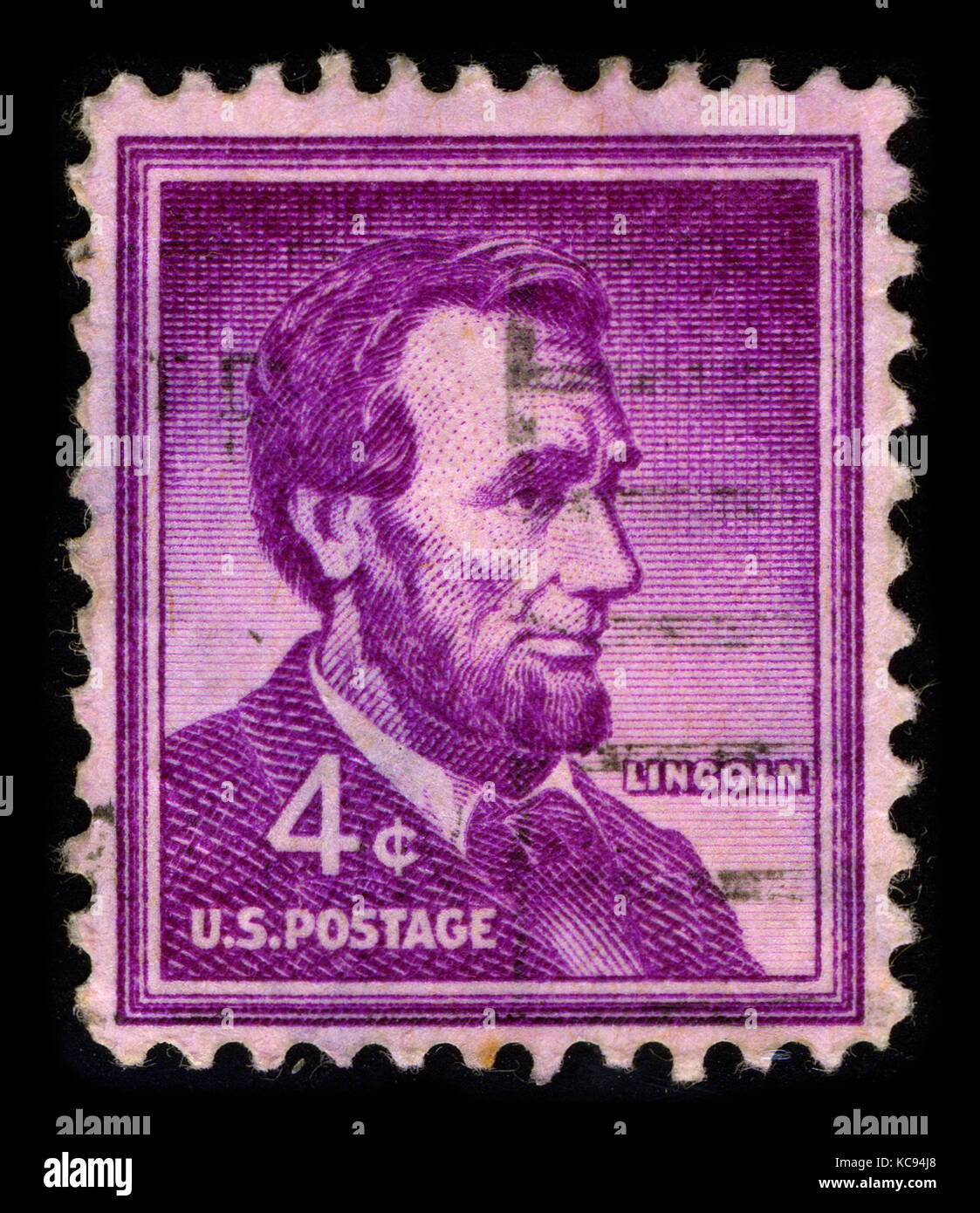 Abraham lincoln postage stamp usa hi-res stock photography and images ...