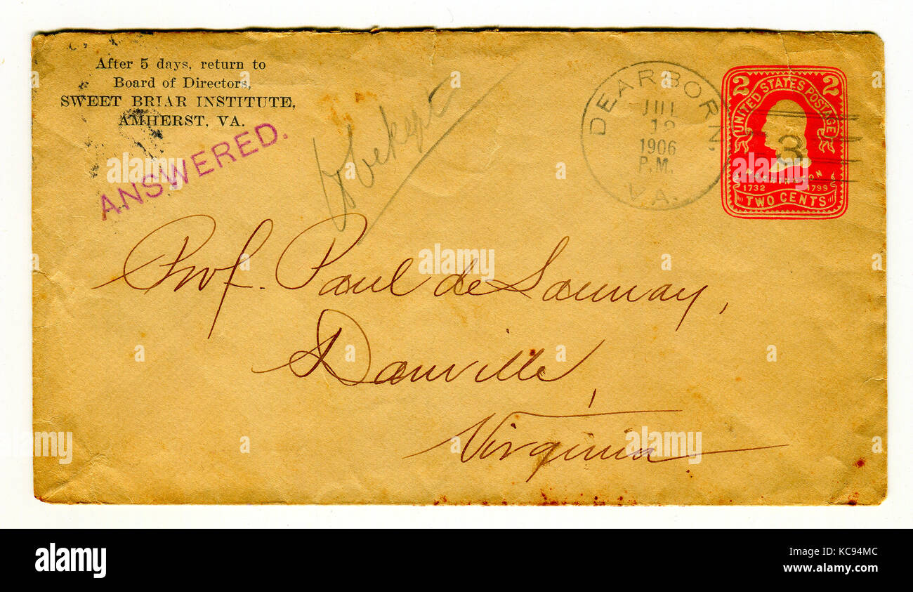 Postage stamp 7 cents hi-res stock photography and images - Alamy