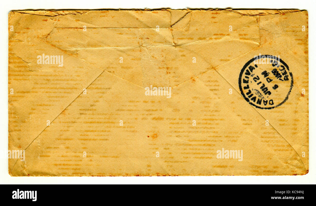Reverse side of envelope hi-res stock photography and images - Alamy