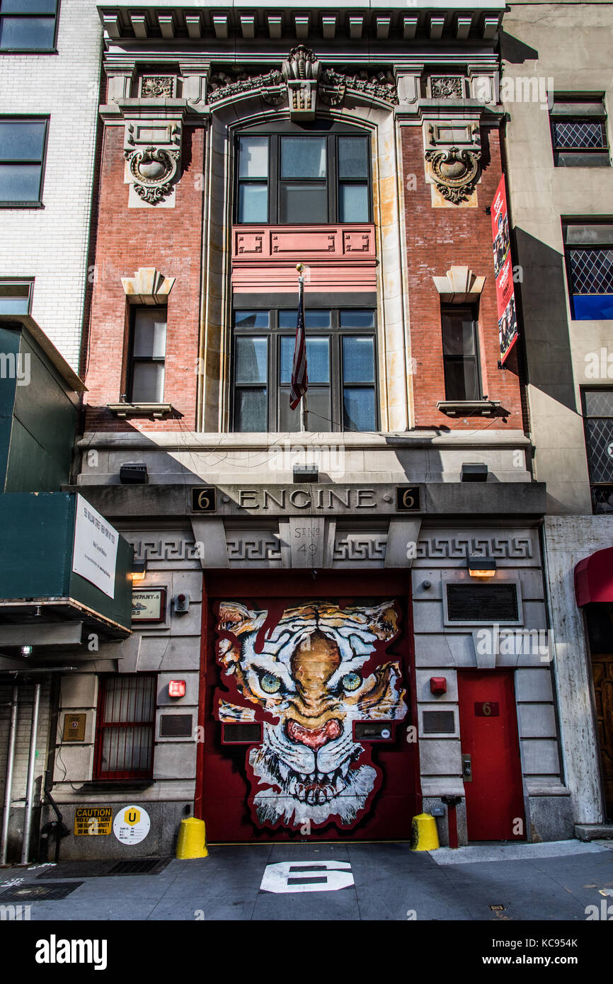 Engine 6 Firehouse, downtown Manhattan, New York City Stock Photo - Alamy