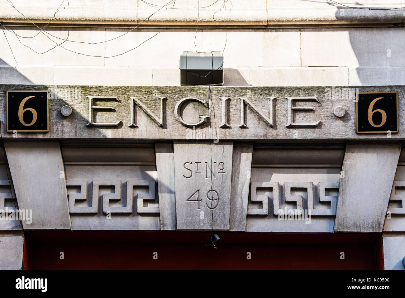 Engine 6 Firehouse, downtown Manhattan, New York City Stock Photo - Alamy