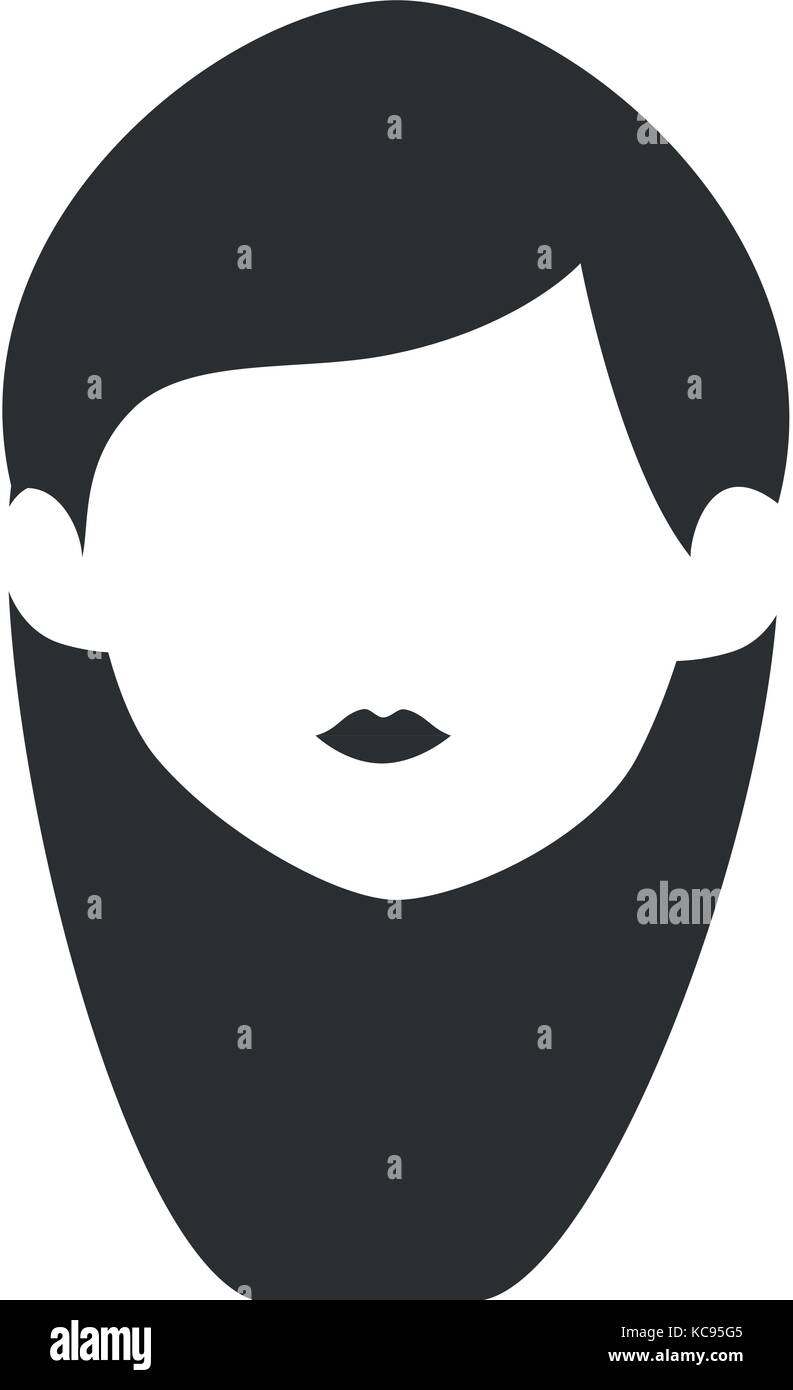 beautiful woman head avatar character vector illustration design Stock ...