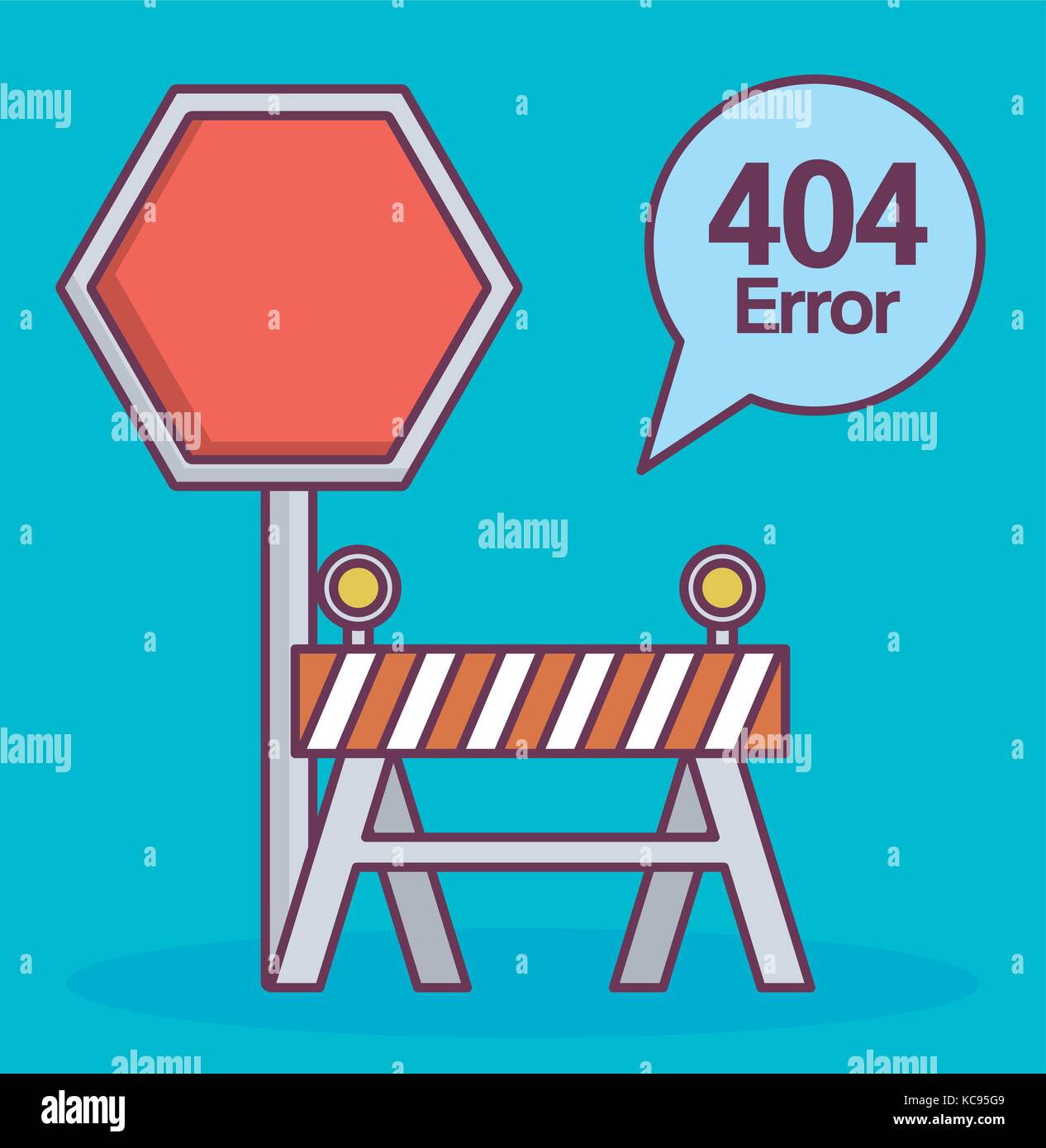 Blue line road barrier icon Stock Vector Images - Alamy
