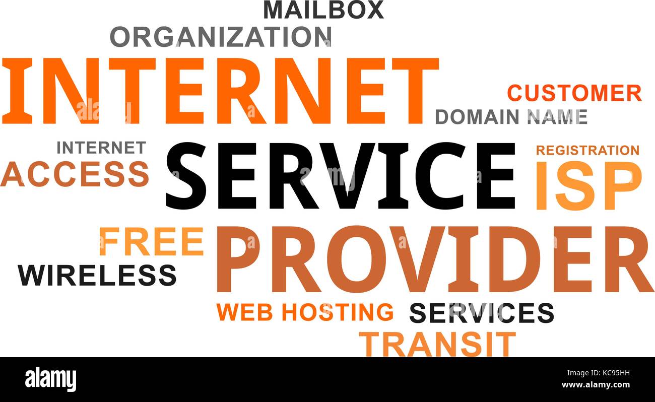 word cloud - internet service provider Stock Vector Image & Art - Alamy