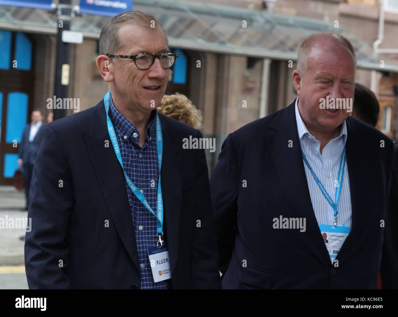 Philip May arriving at the Conservative party conference at the ...