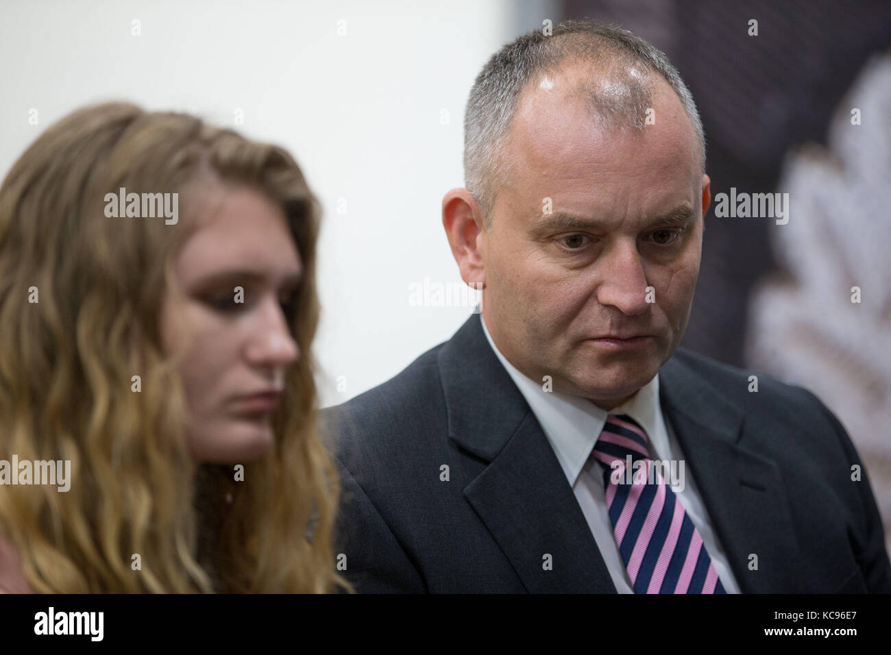 Husband Peter Wilkinson, who survived the attack, and daughter Lydia ...