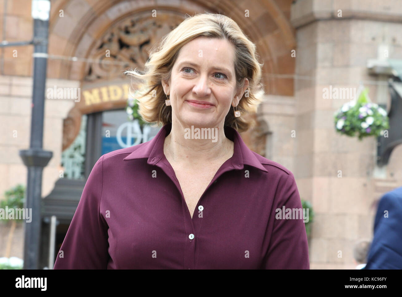 Home Secretary Amber Rudd arriving at the Conservative Party Conference ...