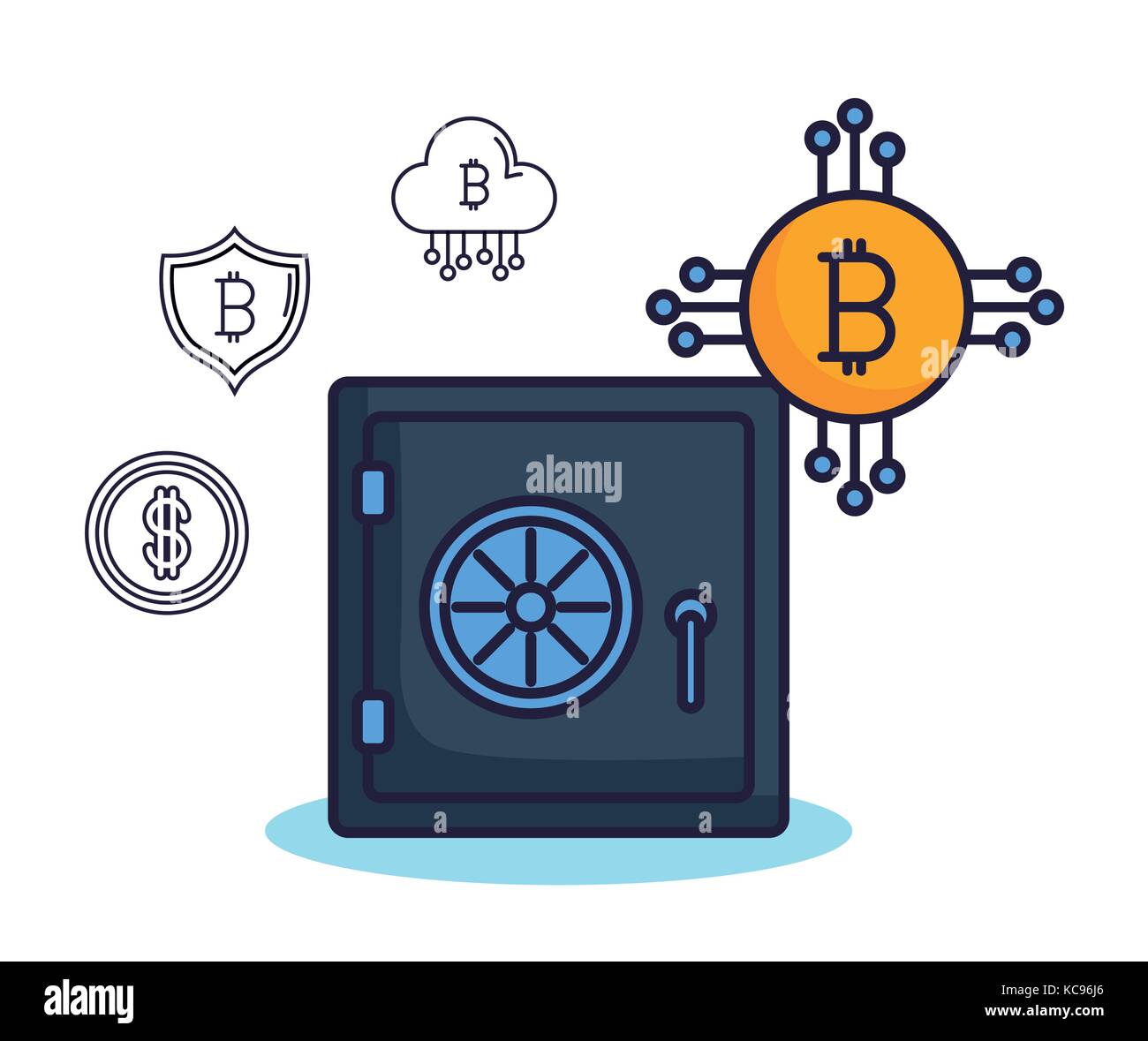 Bitcoin market design Stock Vector Image & Art - Alamy