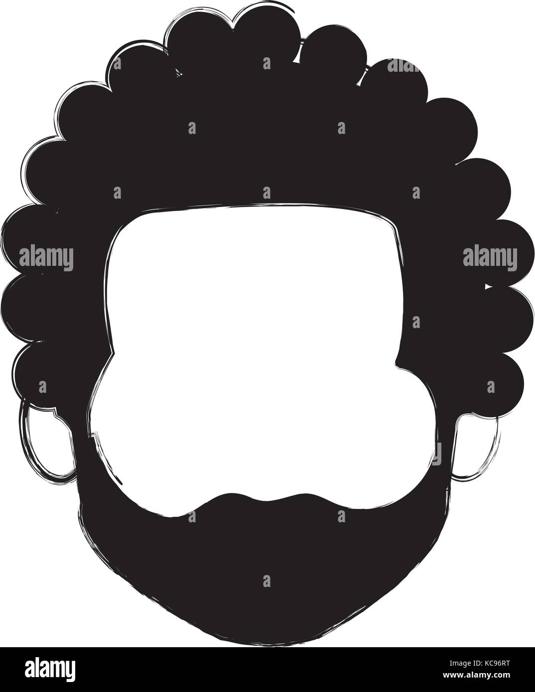 young man head avatar character vector illustration design Stock Vector ...