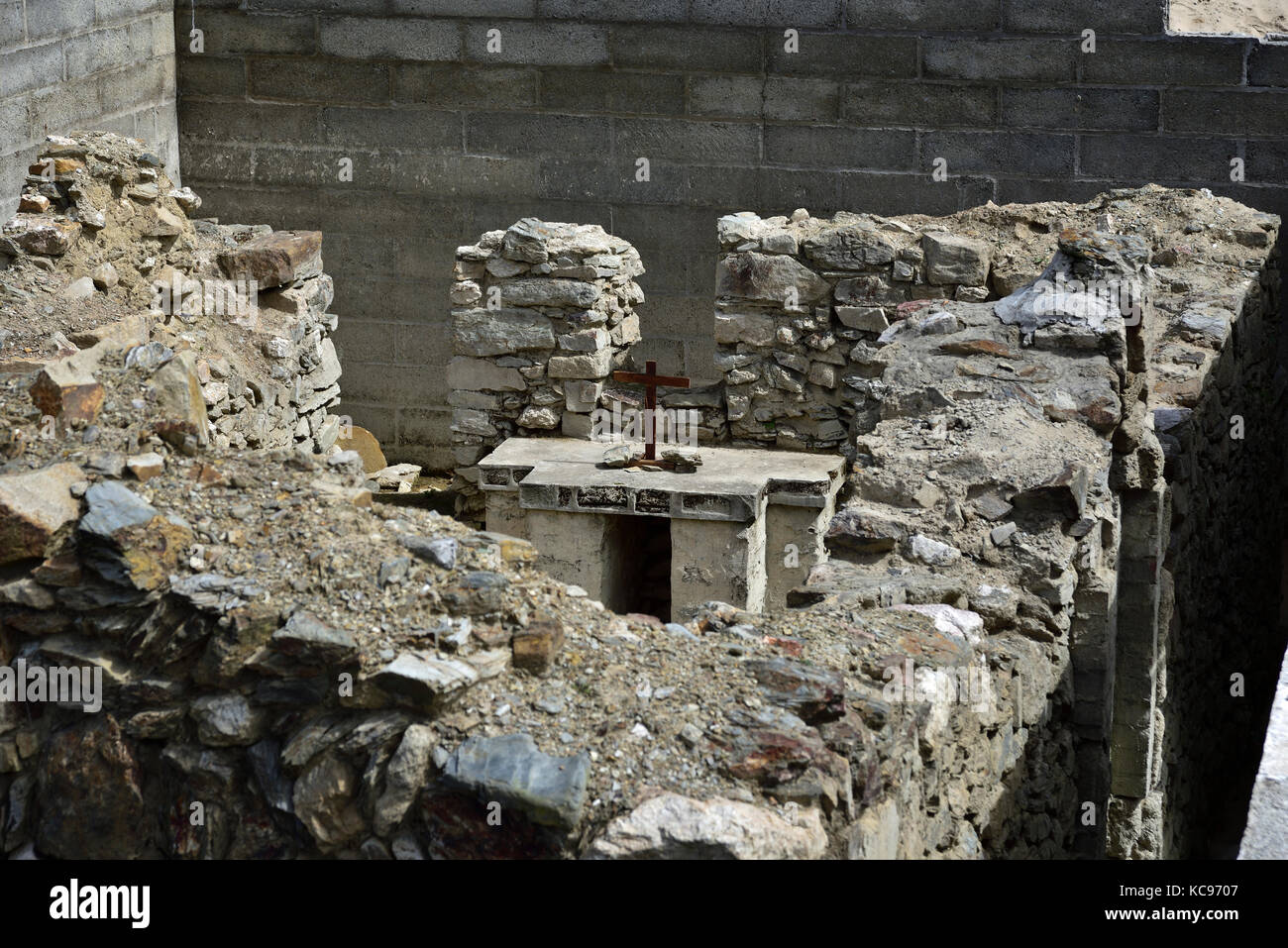 St Piran's Oratory near Perranporth, Cornwall Stock Photo - Alamy
