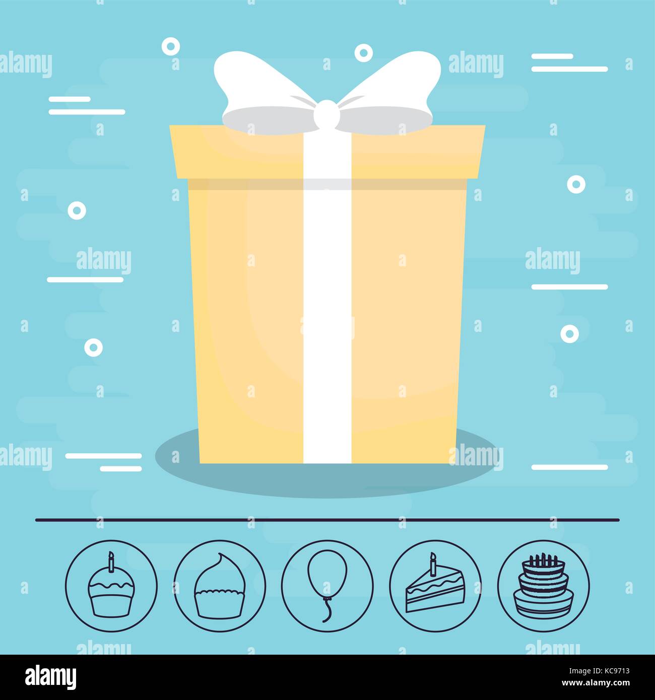 Happy birthday gift design Stock Vector Image & Art - Alamy