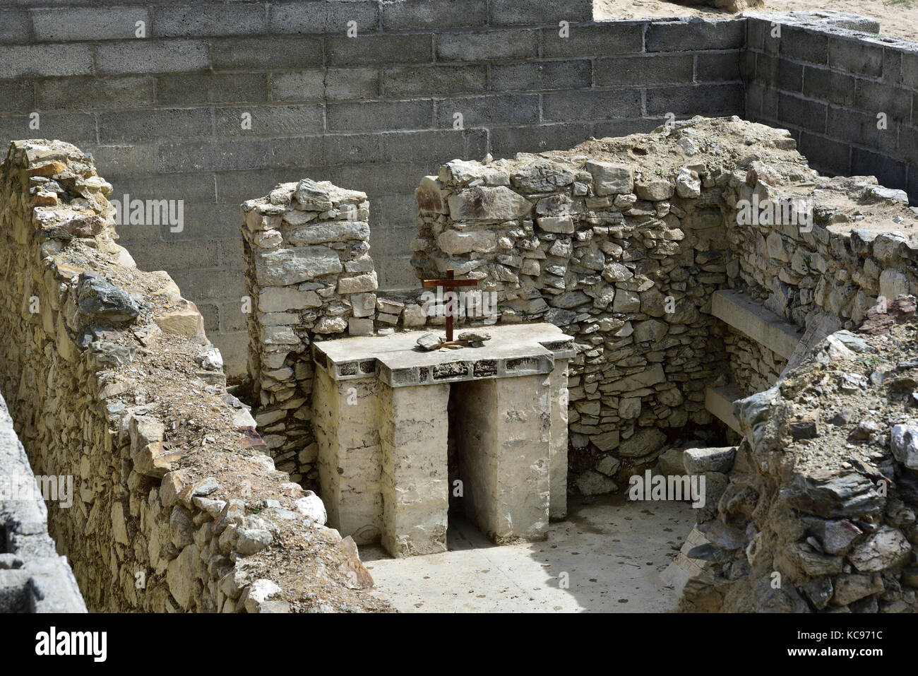 St Piran's Oratory near Perranporth, Cornwall Stock Photo - Alamy