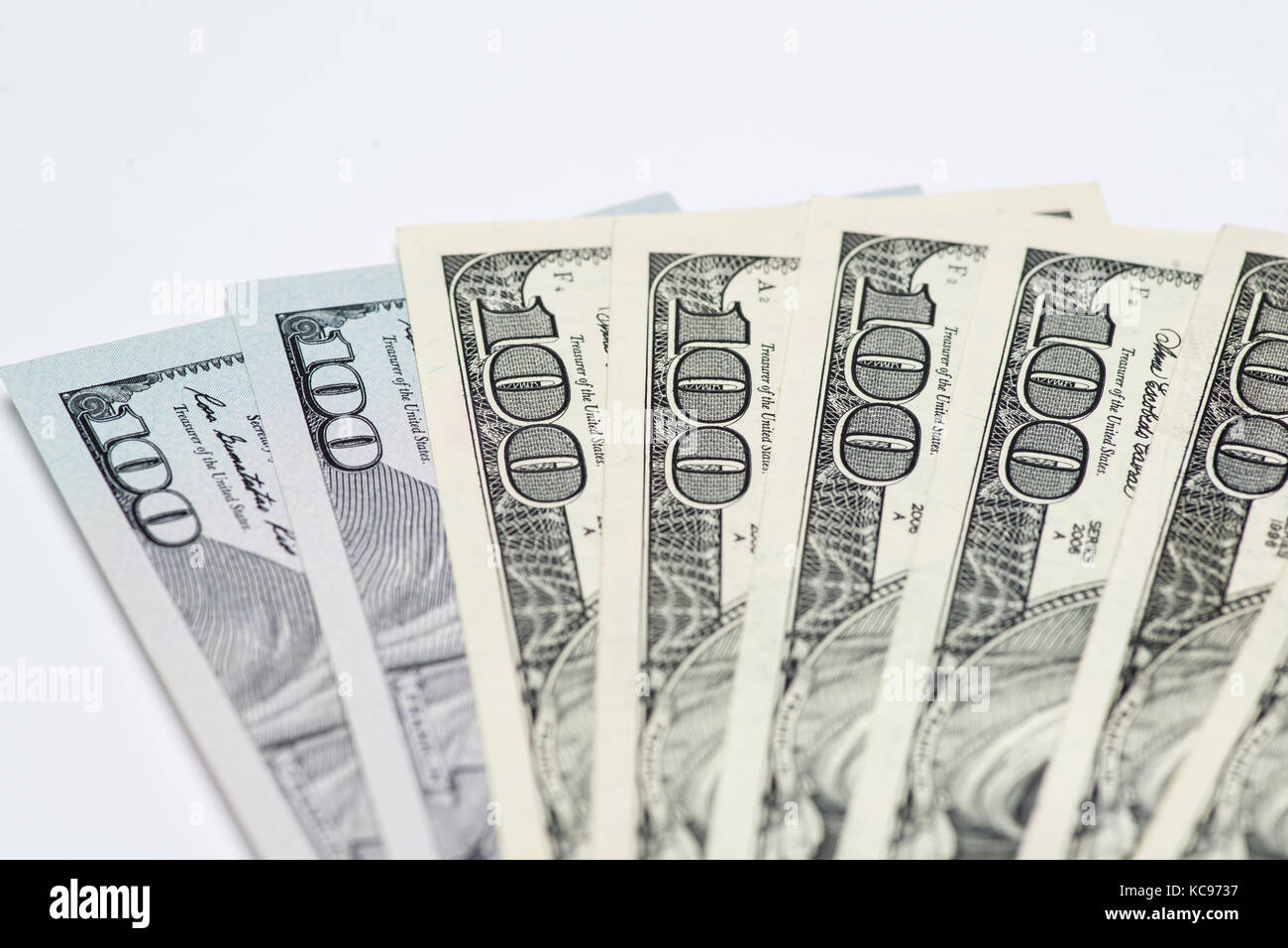 100 dollar bill fan hi-res stock photography and images - Alamy