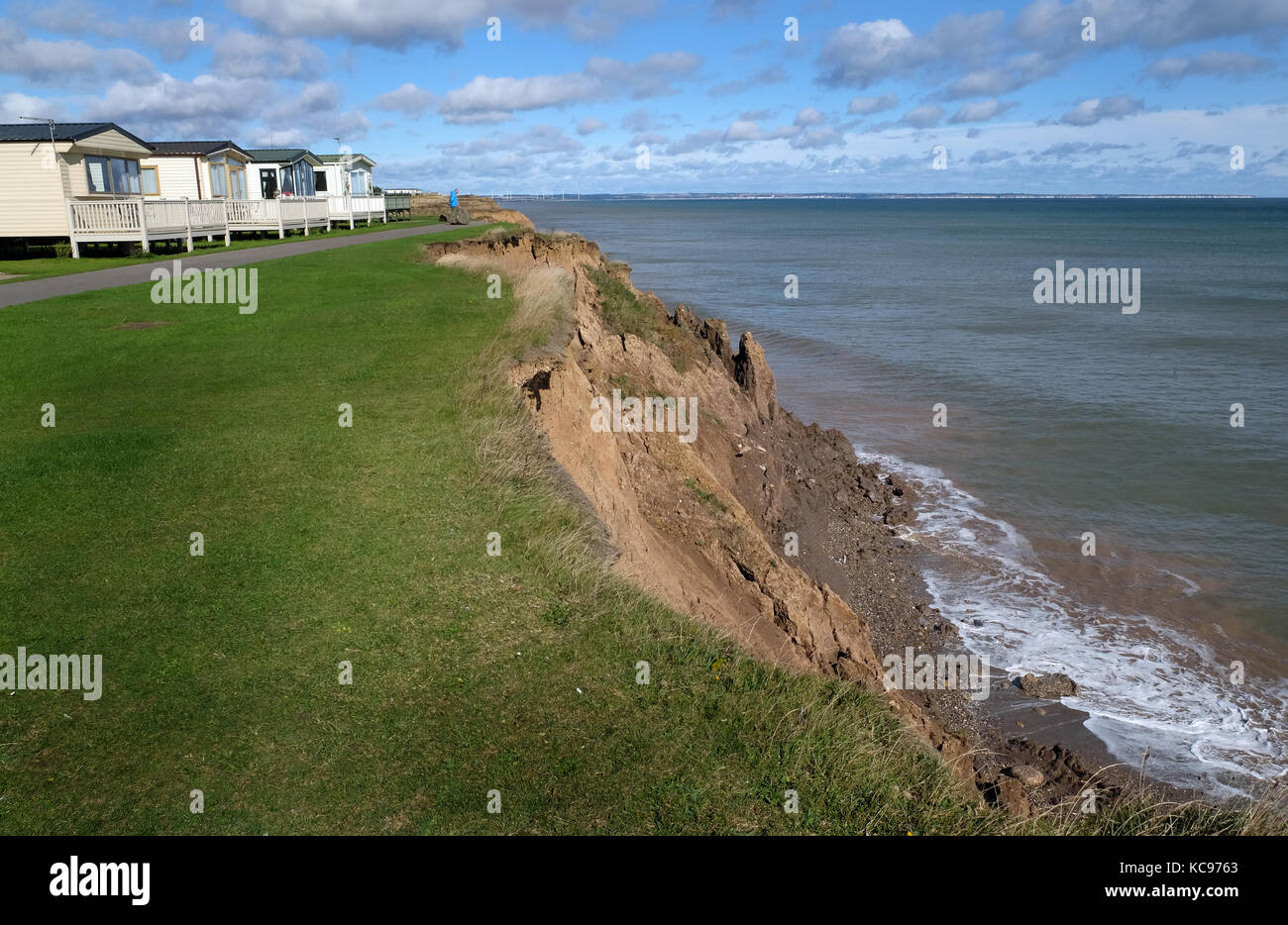 Clay cliff erosion and collapse on the east coast of Yorkshire, UK ...