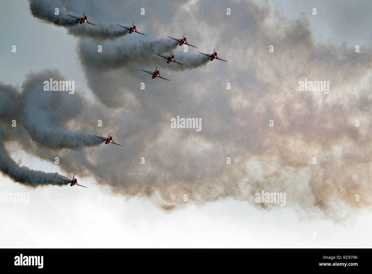Red Arrows display team Stock Photo - Alamy