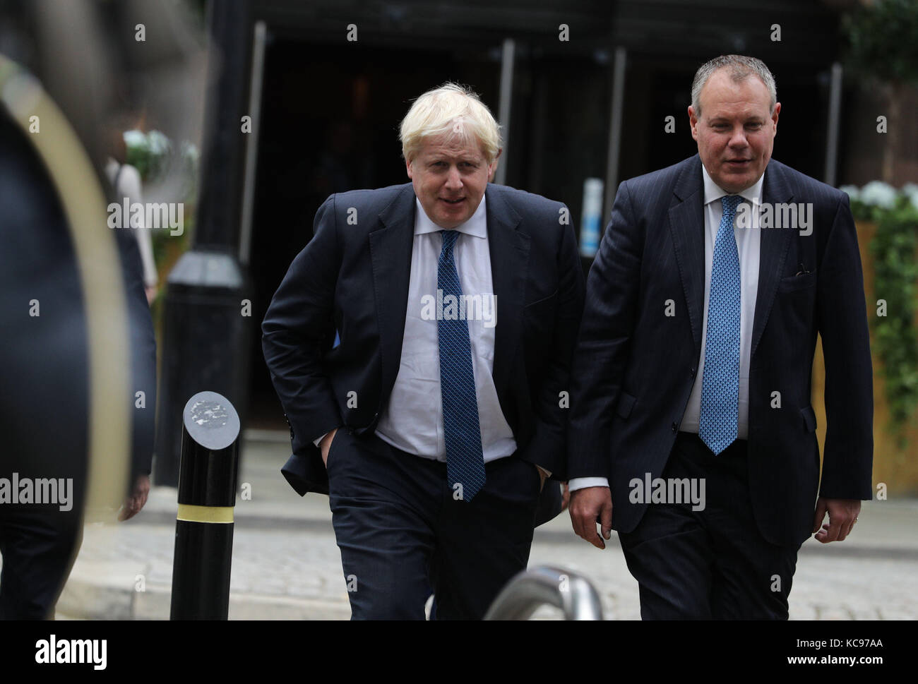 Foreign Secretary Boris Johnson arriving at the Conservative party ...