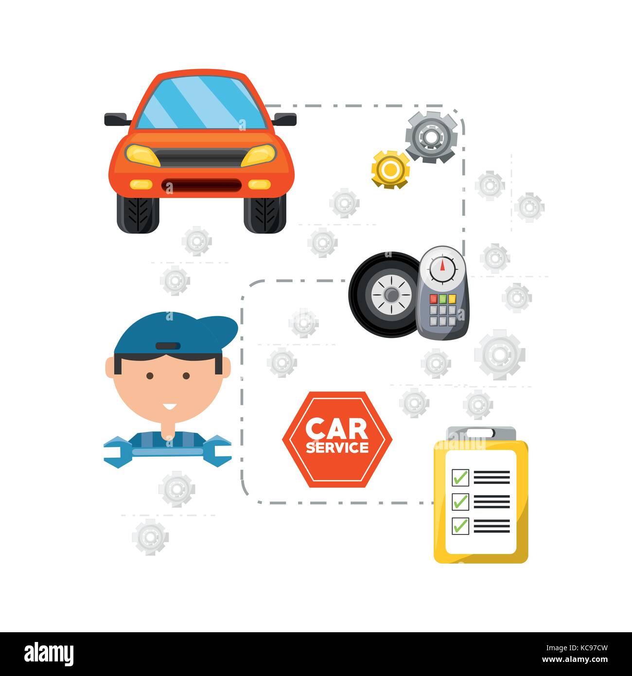 Car service design Stock Vector Image & Art - Alamy
