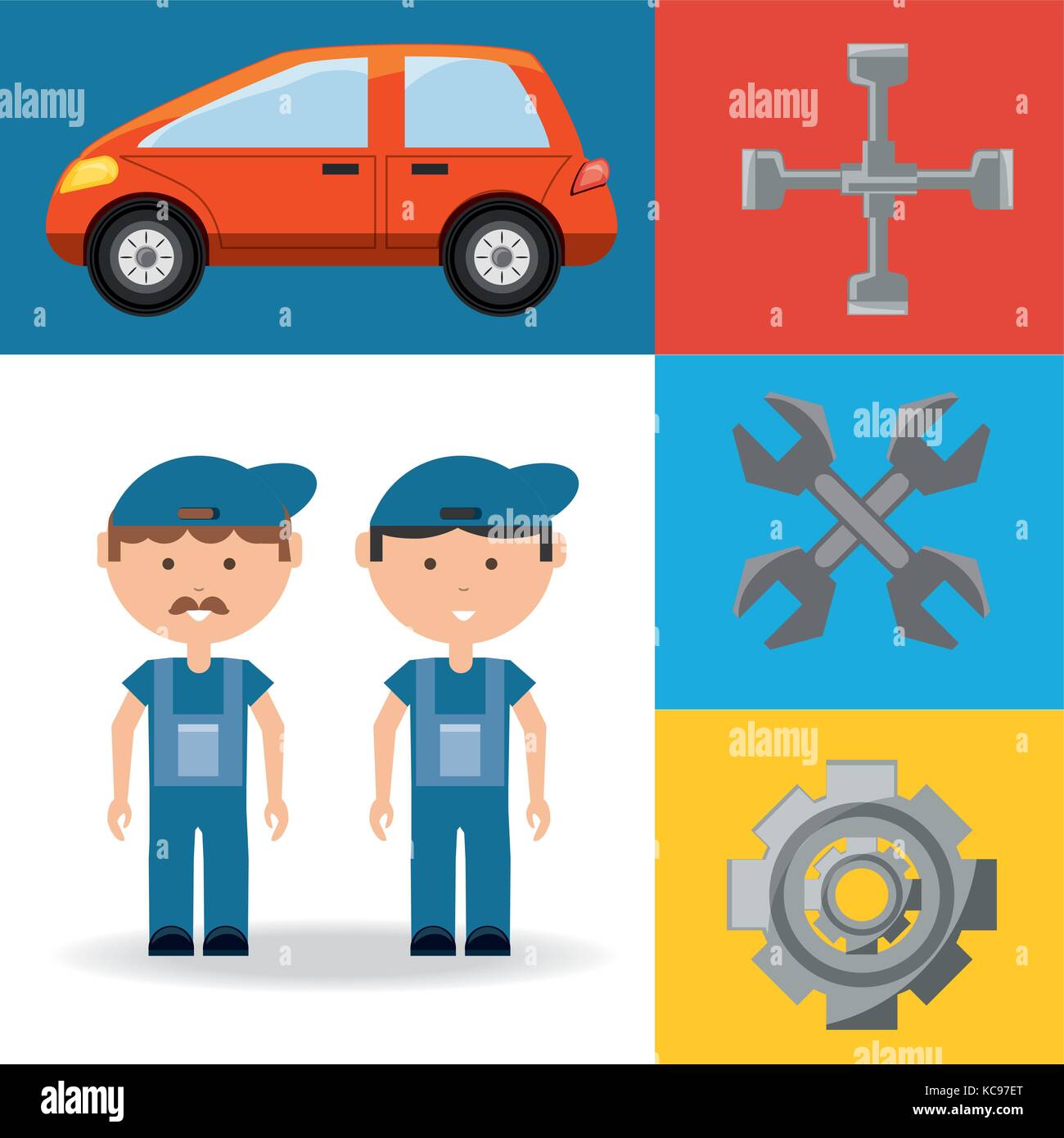 Car service design Stock Vector Image & Art - Alamy