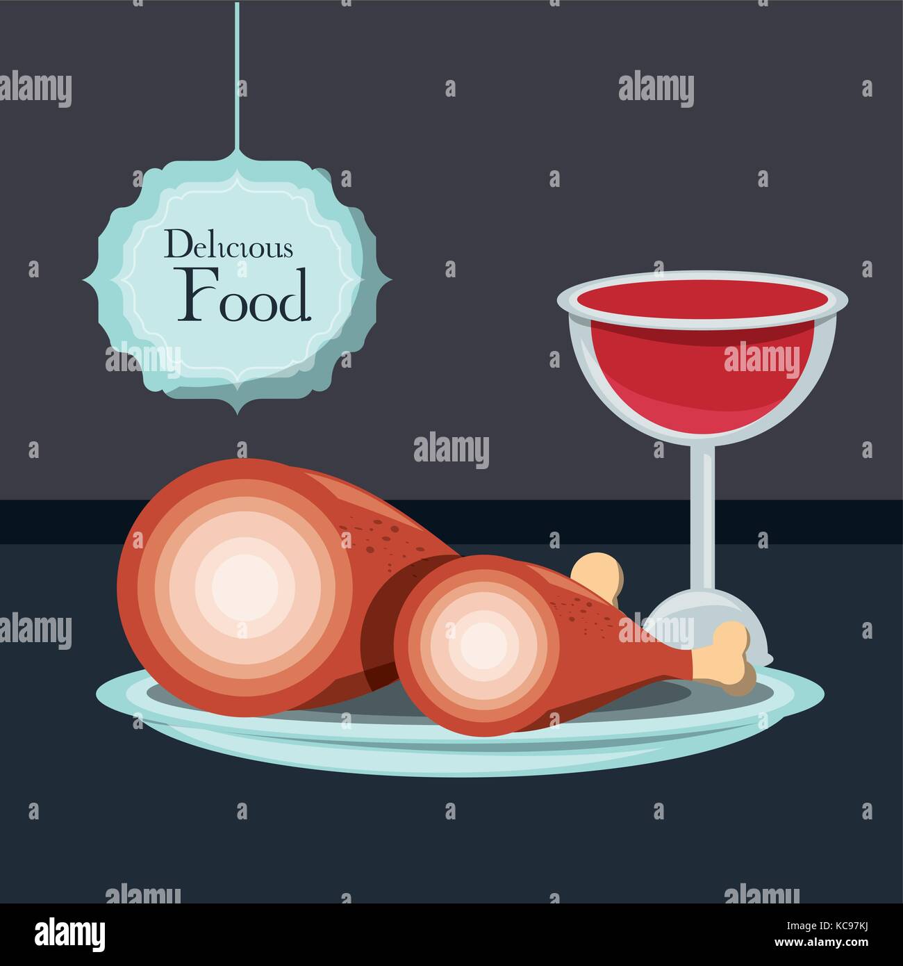 Tasty food design Stock Vector Image & Art - Alamy