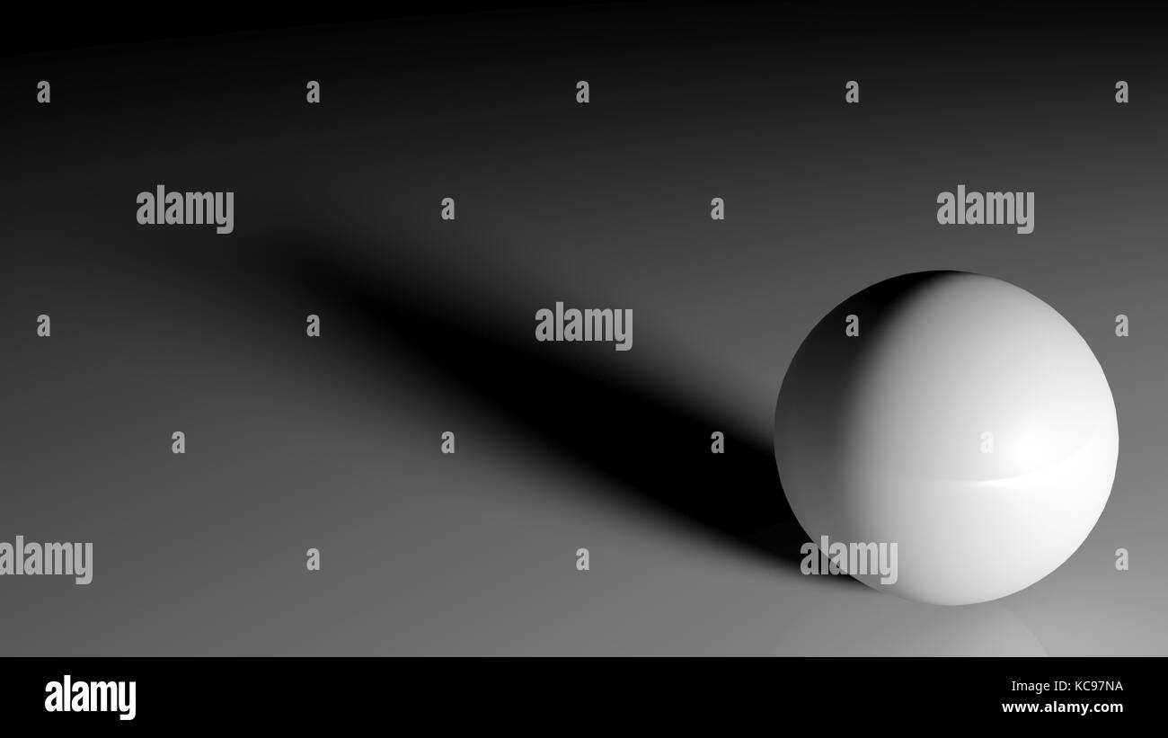 White sphere - 3D rendering Stock Photo - Alamy