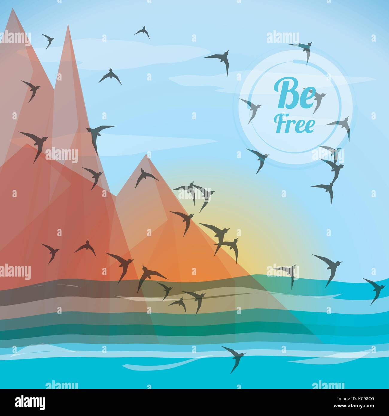 Freedom lifestyle design Stock Vector Image & Art - Alamy