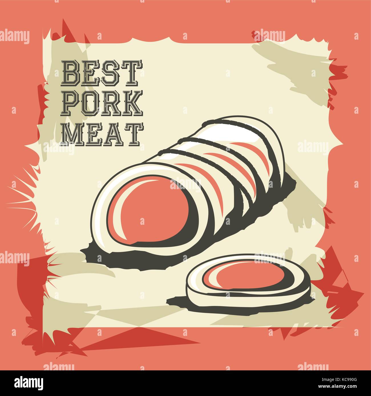 Pork meat design Stock Vector Image & Art - Alamy