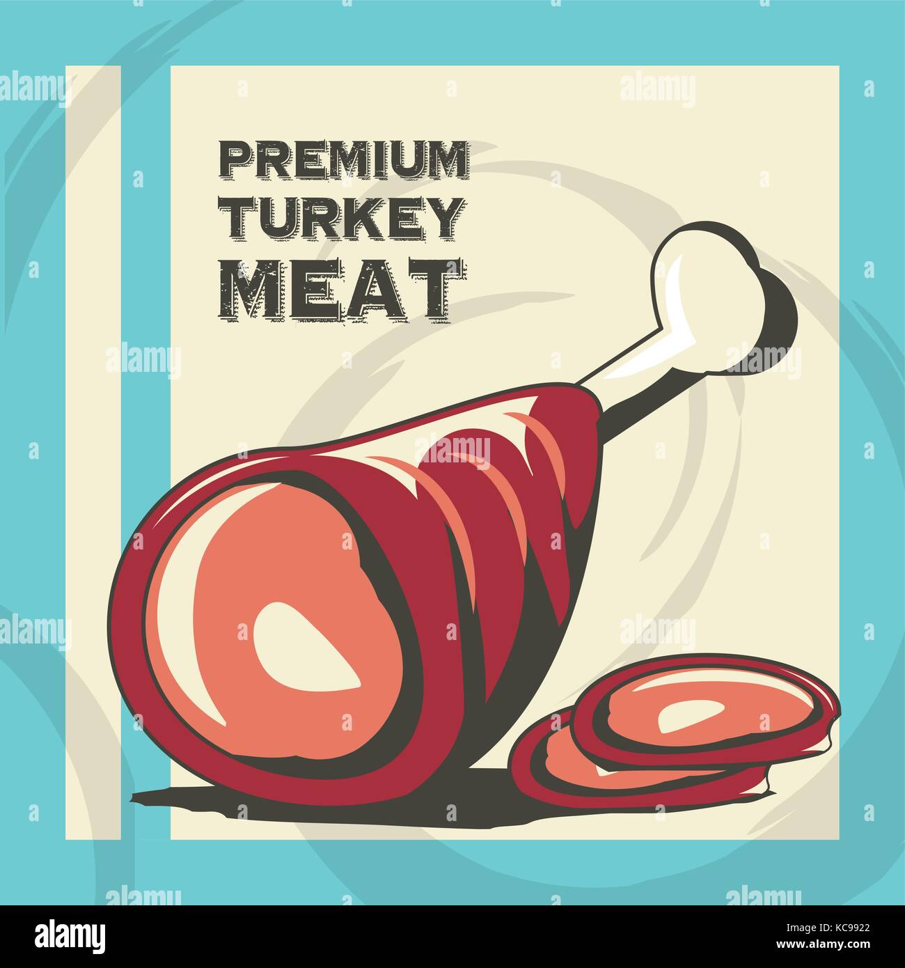 Turkey meat design Stock Vector Image & Art - Alamy