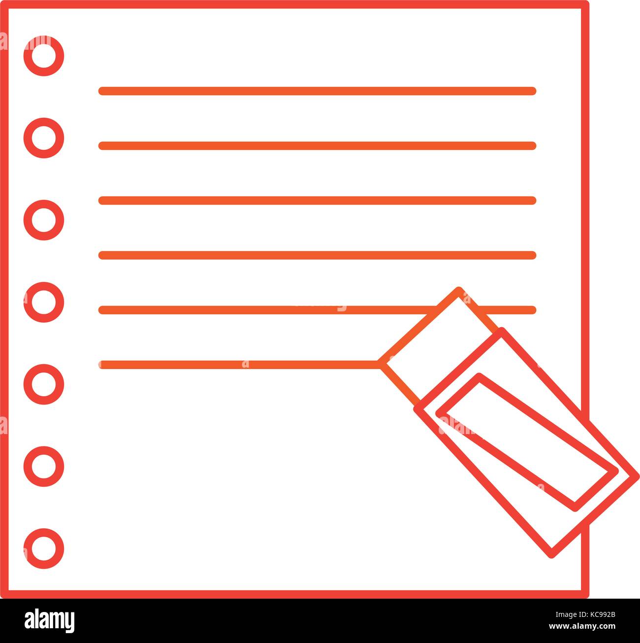 Office table writing tools Stock Vector Images - Alamy