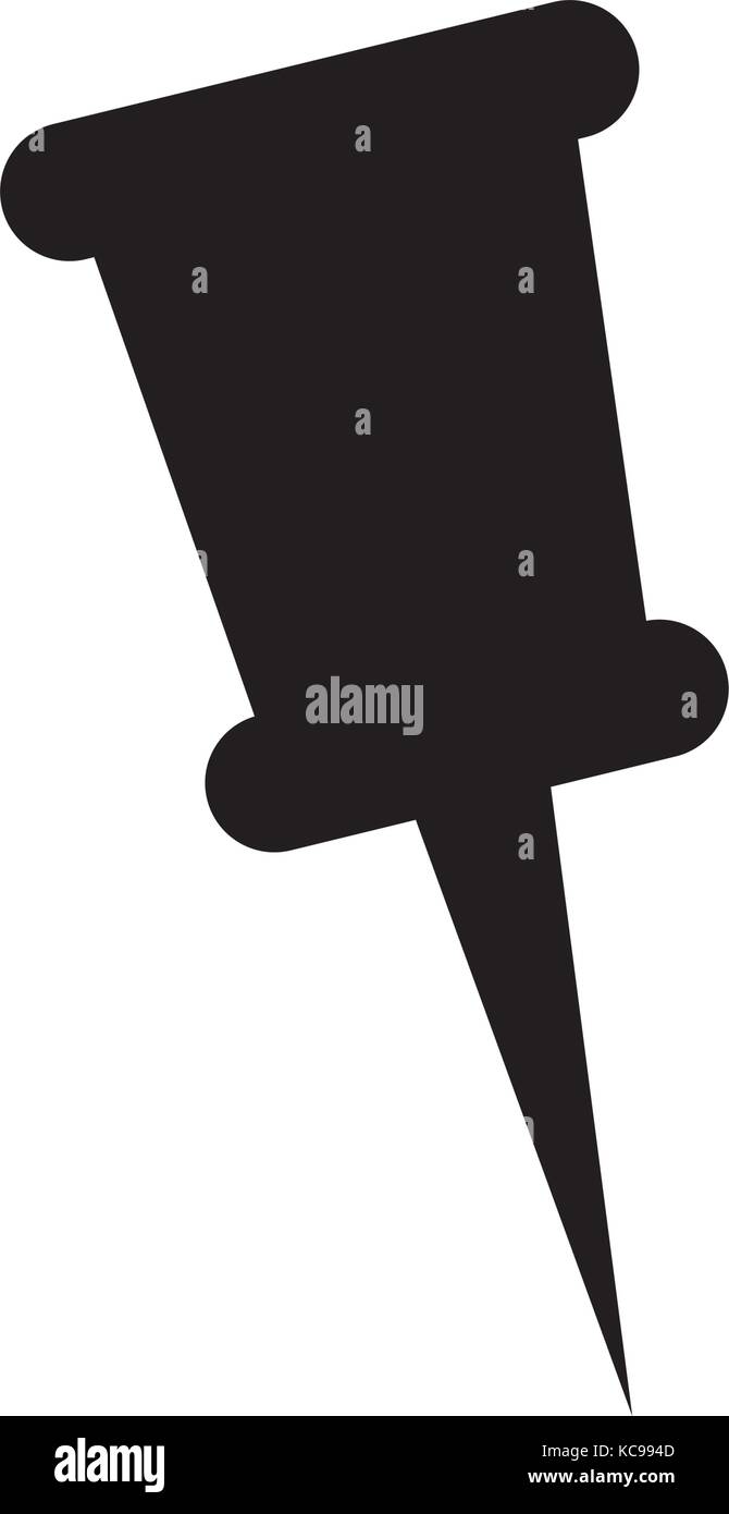 school push pin thumbtack side view tool Stock Vector Image & Art - Alamy