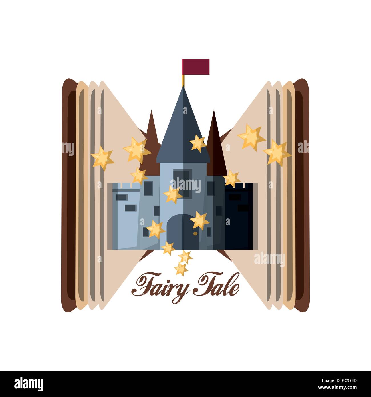 Enchanted story book castle Stock Vector Images - Alamy
