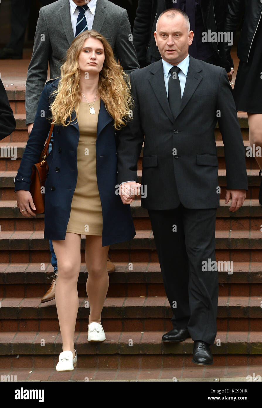Peter wilkinson leaves birmingham crown court with his daughter lydia ...