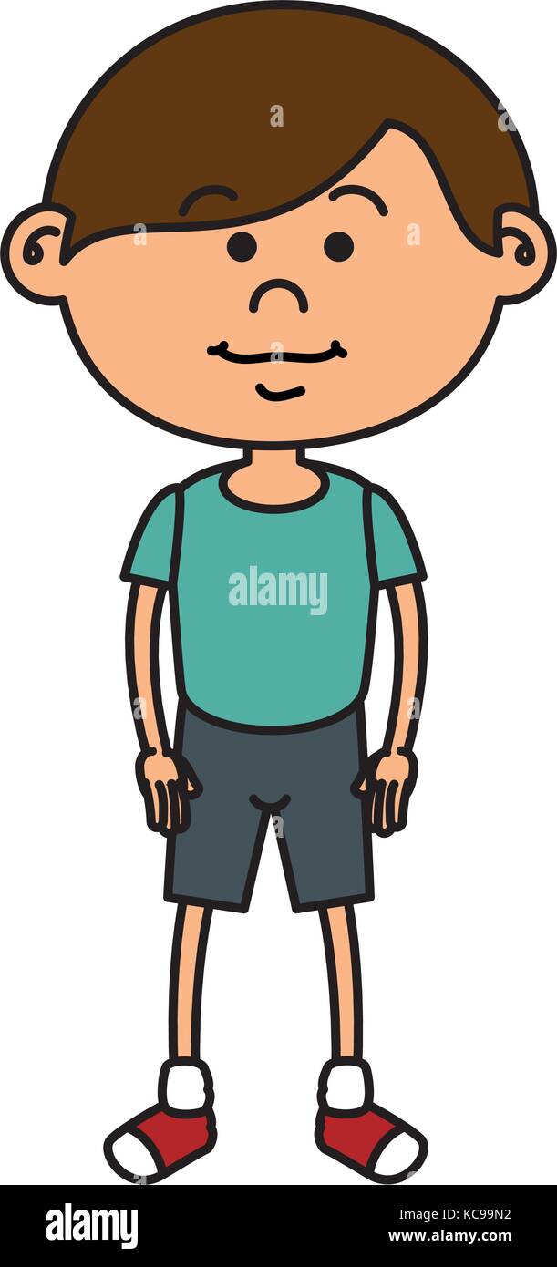 little boy avatar character vector illustration design Stock Vector ...