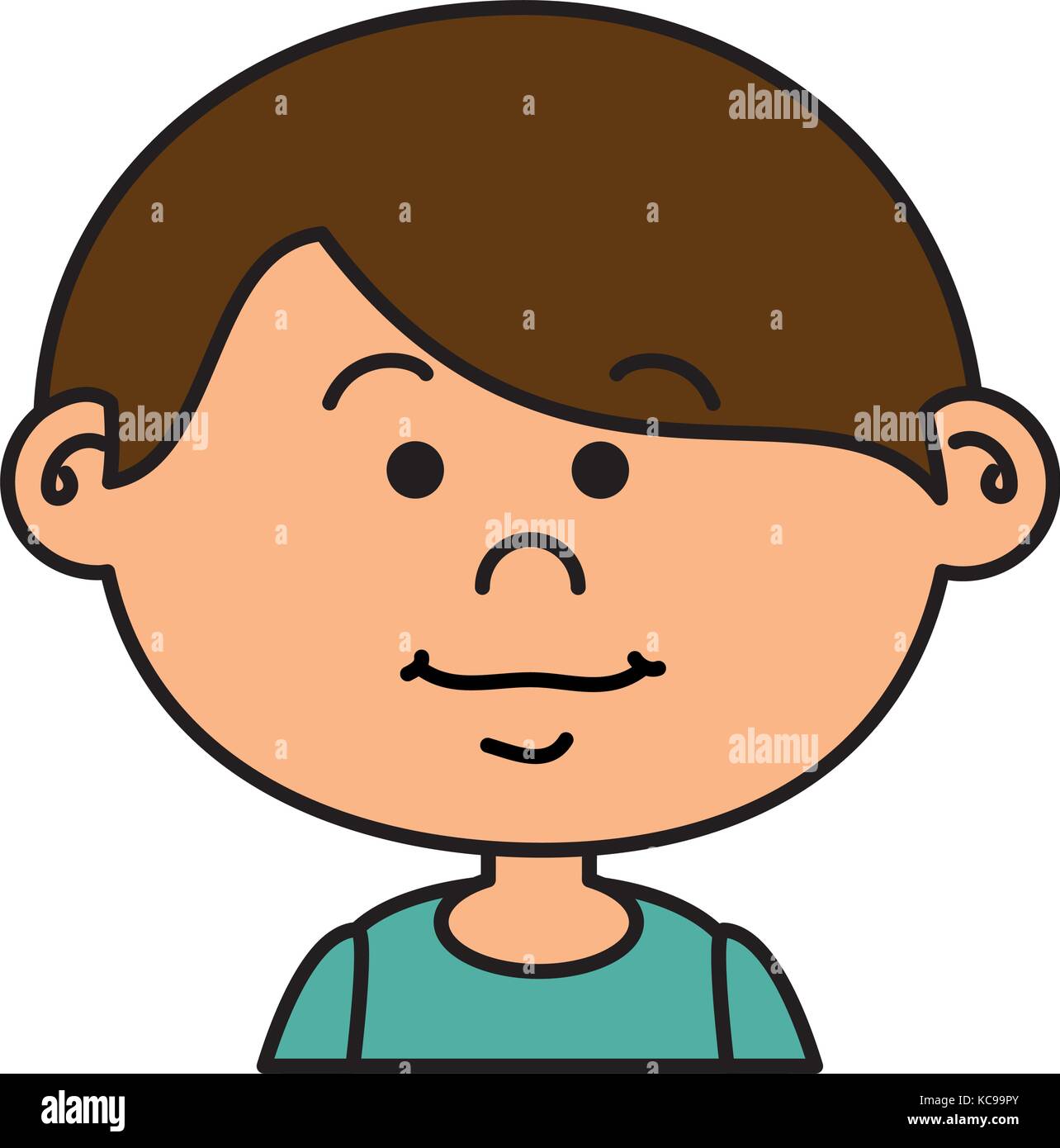 little boy avatar character vector illustration design Stock Vector ...