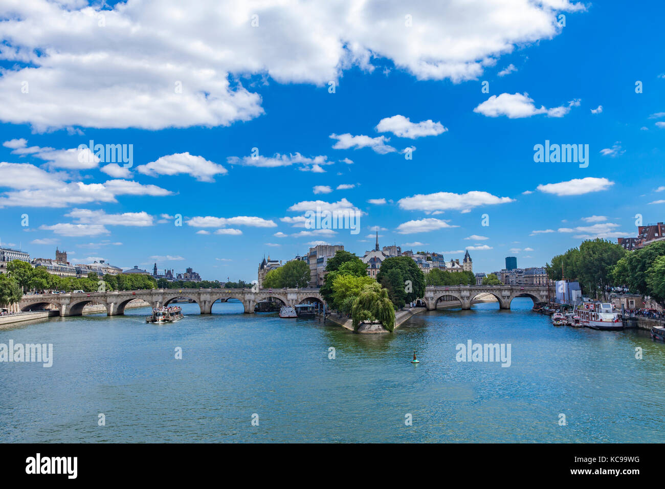 View at Seine river in Paris, France Stock Photo - Alamy