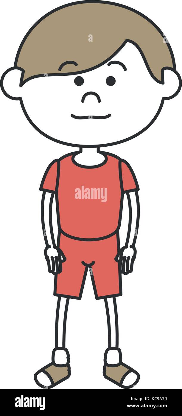 little boy avatar character vector illustration design Stock Vector ...
