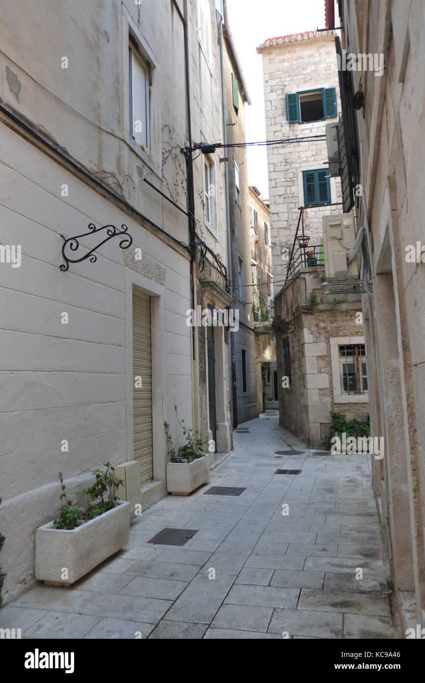 A quiet street in Split, Croatia Stock Photo - Alamy